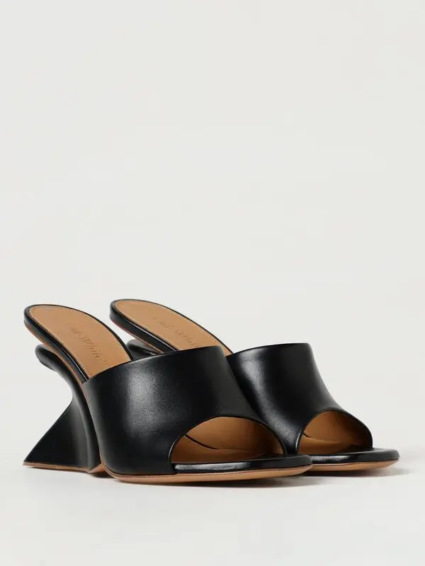 Off-White Heeled Sandal - Black