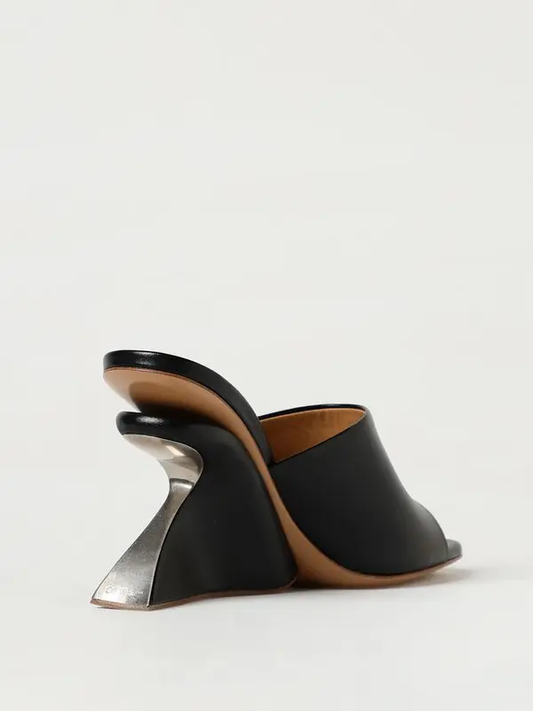 Off-White Heeled Sandal - Black
