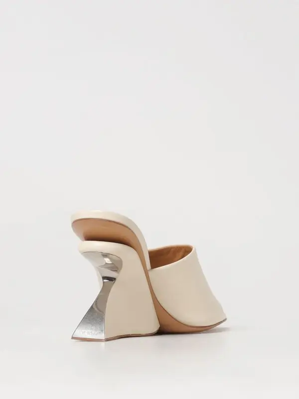 Off-White Heeled Sandal - White
