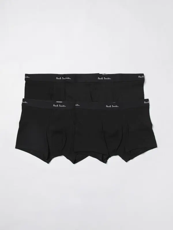 Paul Smith Set Of 3 Cotton Boxers - Black