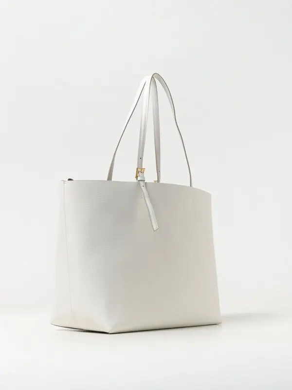 Mcm Embossed Leather Tote Bag