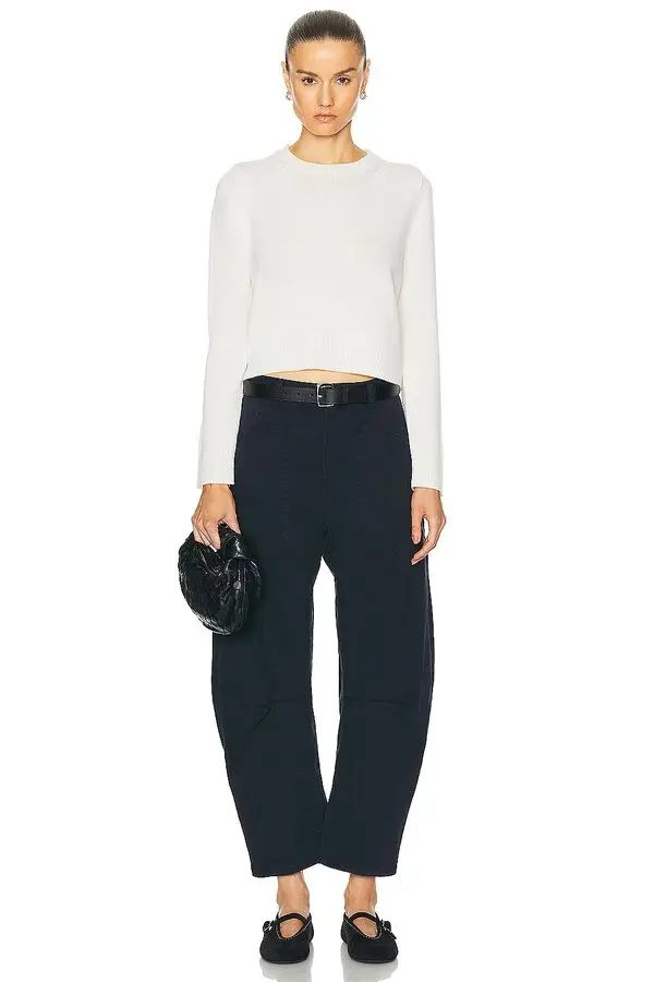 NILI LOTAN Long Sleeve Cashmere Sweater
