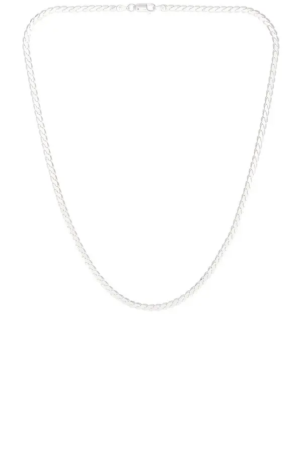 LOREN STEWART Serpentine Chain Necklace - Sterling Silver