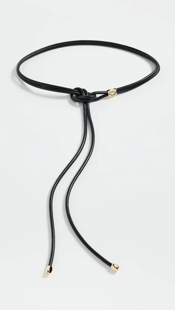 Isabel Marant Étoile Silvia Leather Belt - Black/gold