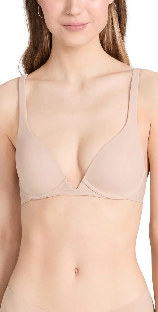 Natori Verge Convertible Plunge Contour Underwire Bra - Café