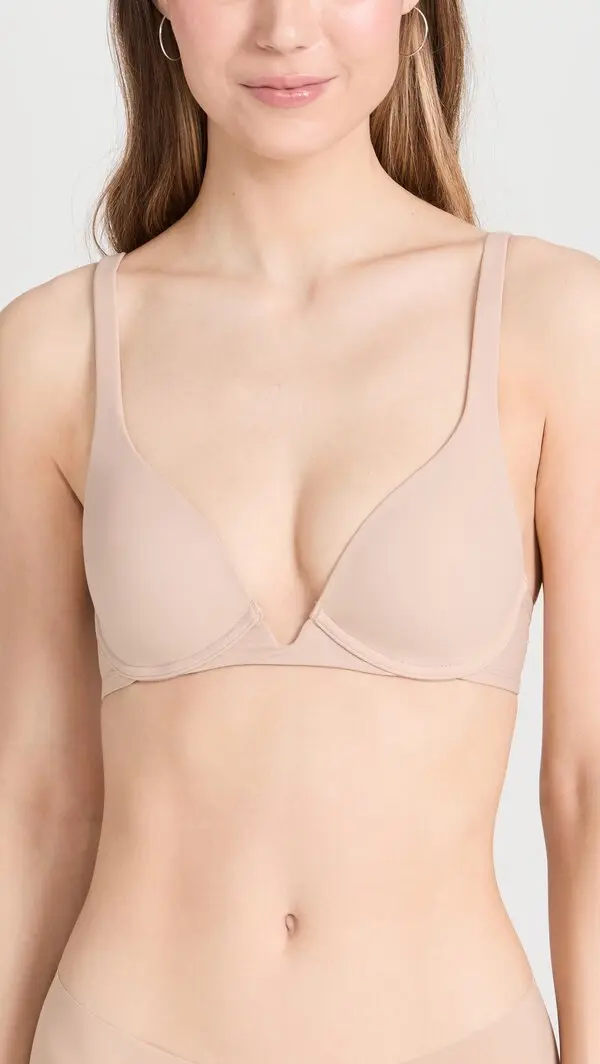 Natori Verge Convertible Plunge Contour Underwire Bra - Café