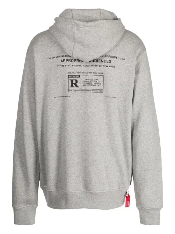 MOSTLY HEARD RARELY SEEN Graphic-print Cotton Hoodie - Grey