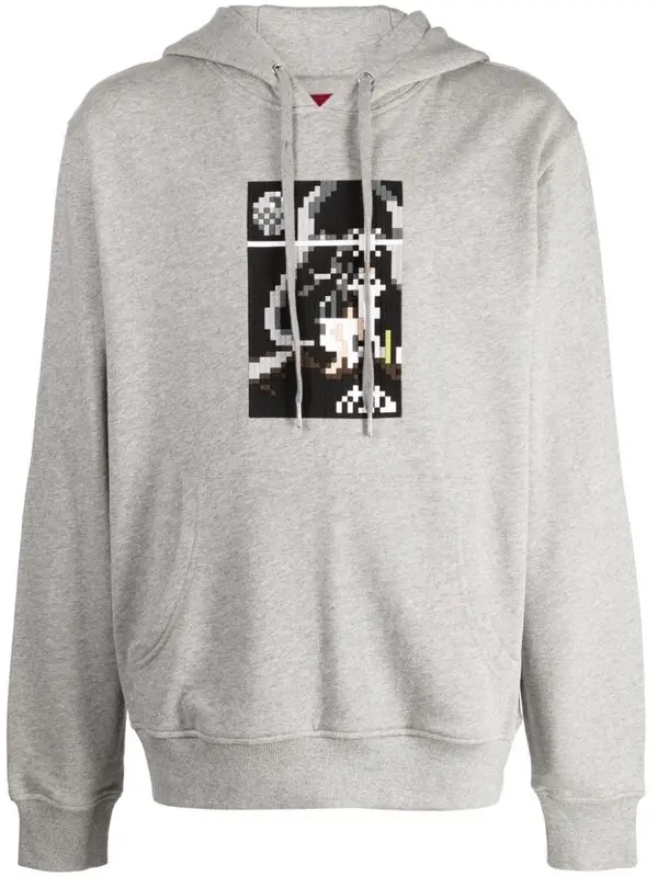 MOSTLY HEARD RARELY SEEN War In The Stars Graphic Hoodie - Grey