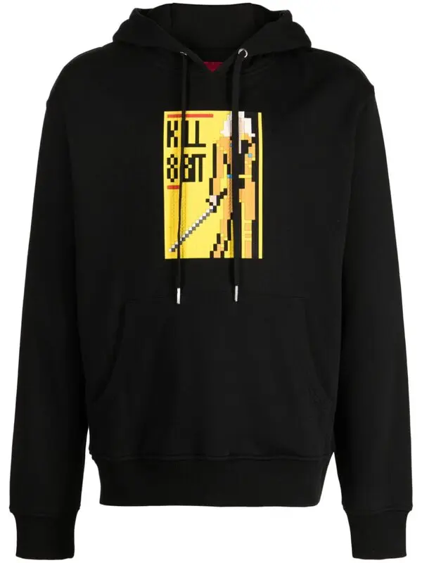 MOSTLY HEARD RARELY SEEN Graphic-print Cotton Hoodie - Black