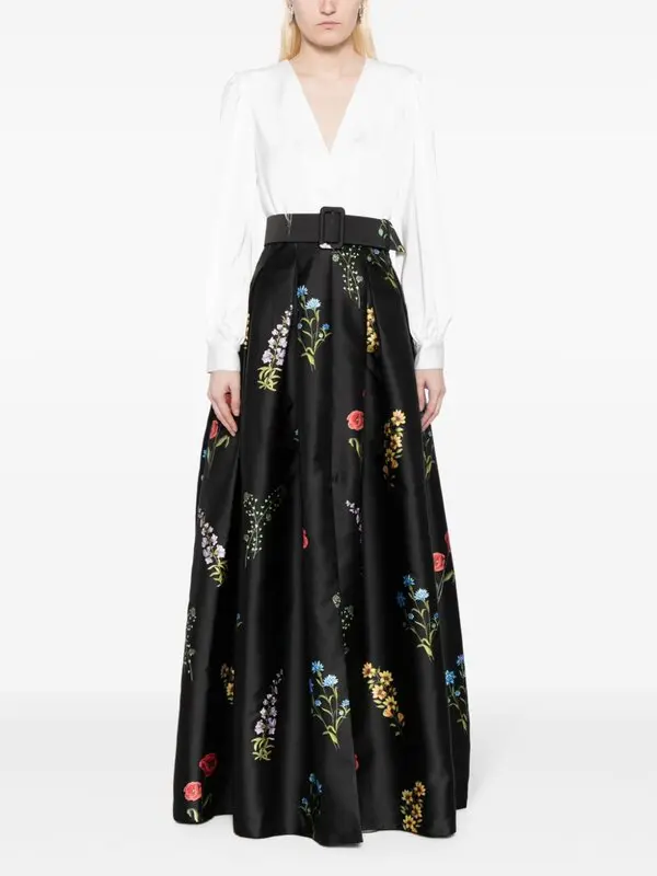 Sachin & Babi Zoe Colour-block Gown