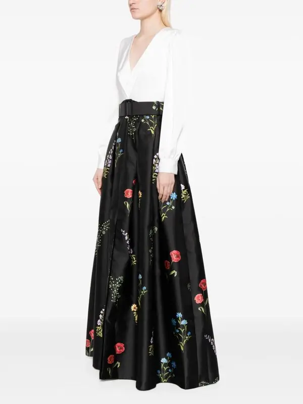 Sachin & Babi Zoe Colour-block Gown