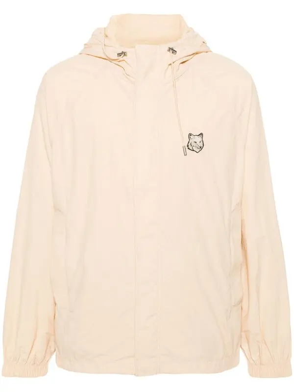 Maison Kitsuné Chillax Fox Hooded Windbreaker - Neutrals