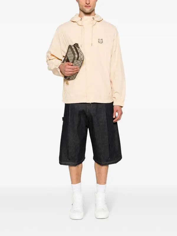 Maison Kitsuné Chillax Fox Hooded Windbreaker - Neutrals