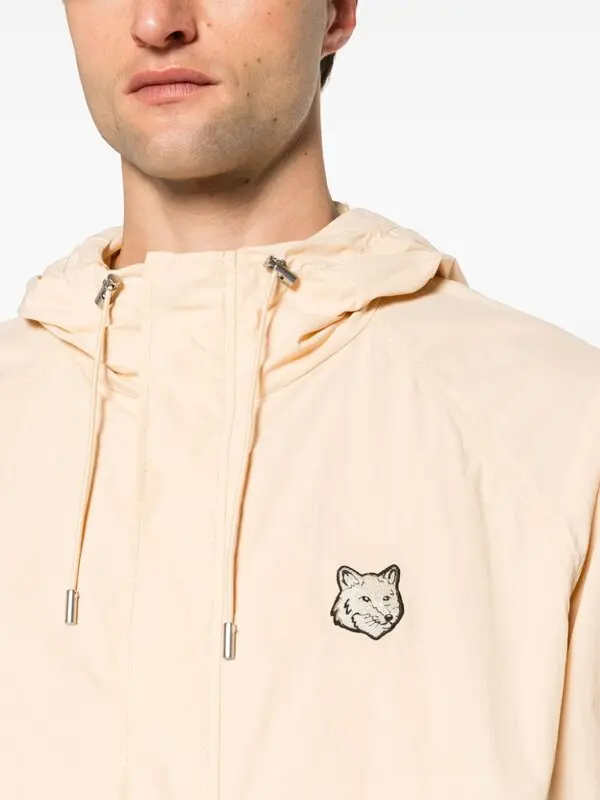 Maison Kitsuné Chillax Fox Hooded Windbreaker - Neutrals