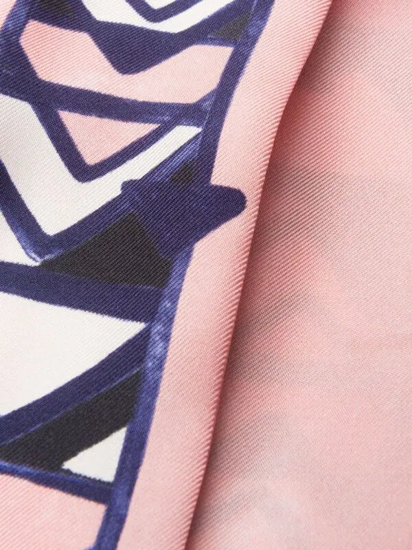 Prada Triangle-print Silk Scarf