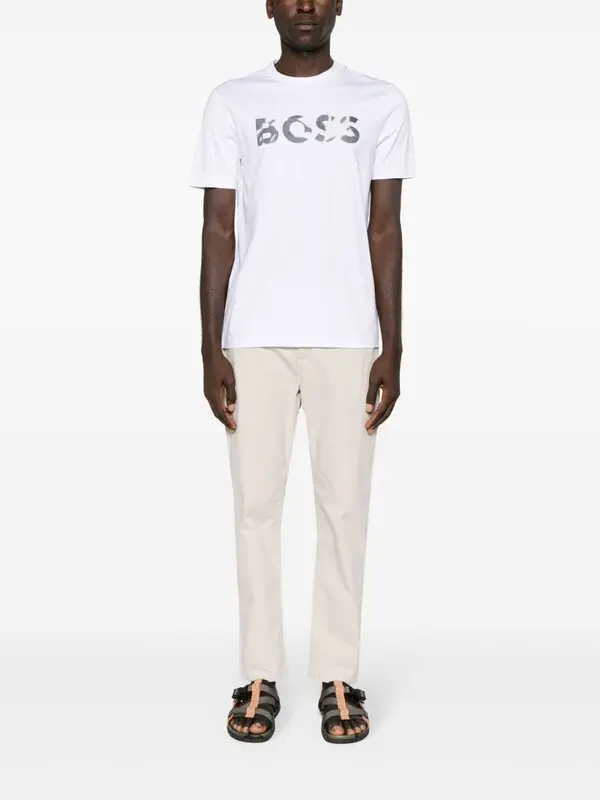 BOSS Logo-appliqué Cotton T-shirt