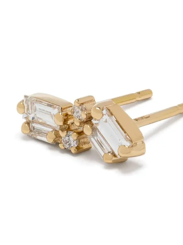 SUZANNE KALAN 18kt Yellow Diamond Stud Earrings - Gold