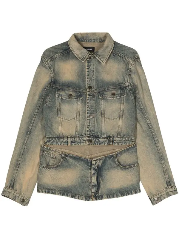 EGONLAB Cut-out Detail Denim Jacket