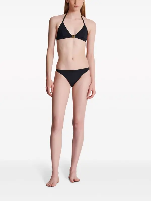 Balmain Logo-print Triangle Bikini Set