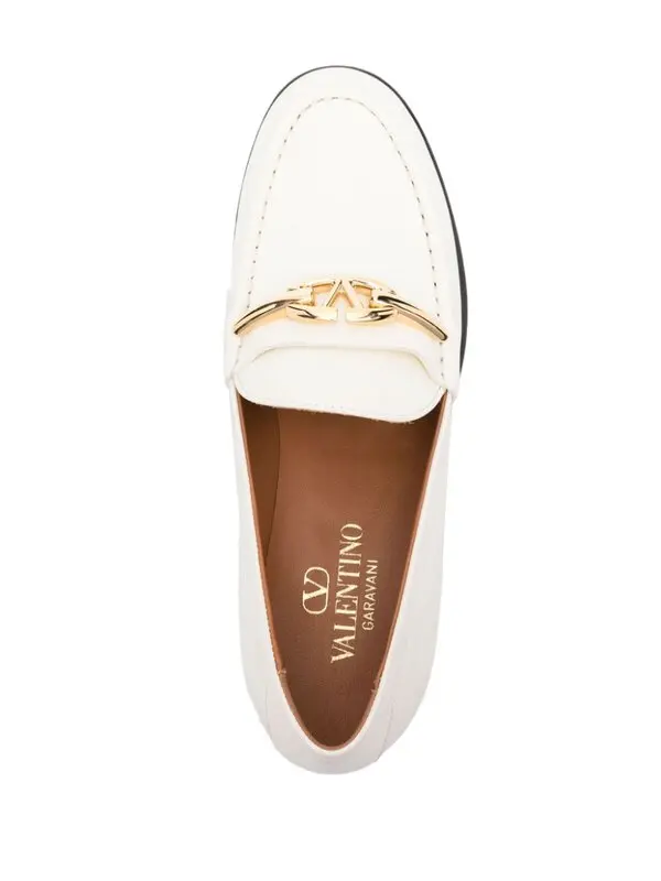 Valentino Garavani Vlogo Signature 25mm Loafers - Neutrals