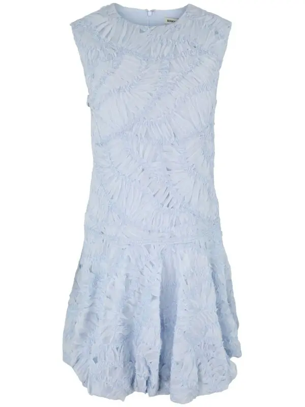 Simkhai Vallan Ruffle-detail Minidress - Blue