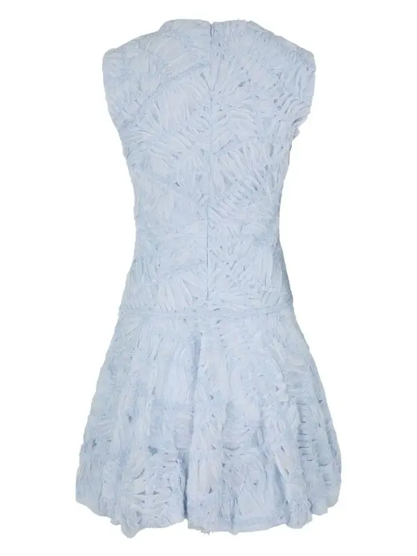 Simkhai Vallan Ruffle-detail Minidress - Blue