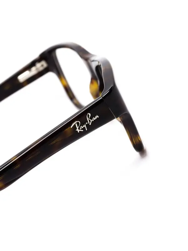 Ray-ban Rectangle-frame Eyeglasses - Brown