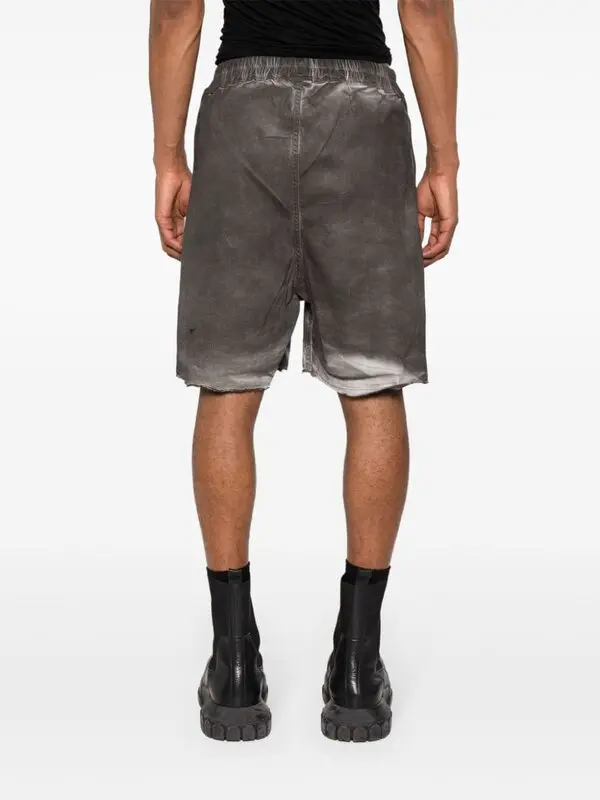 Rick Owens Long Boxers Faded-effect Shorts