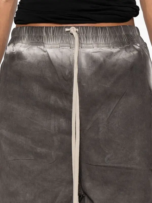 Rick Owens Long Boxers Faded-effect Shorts