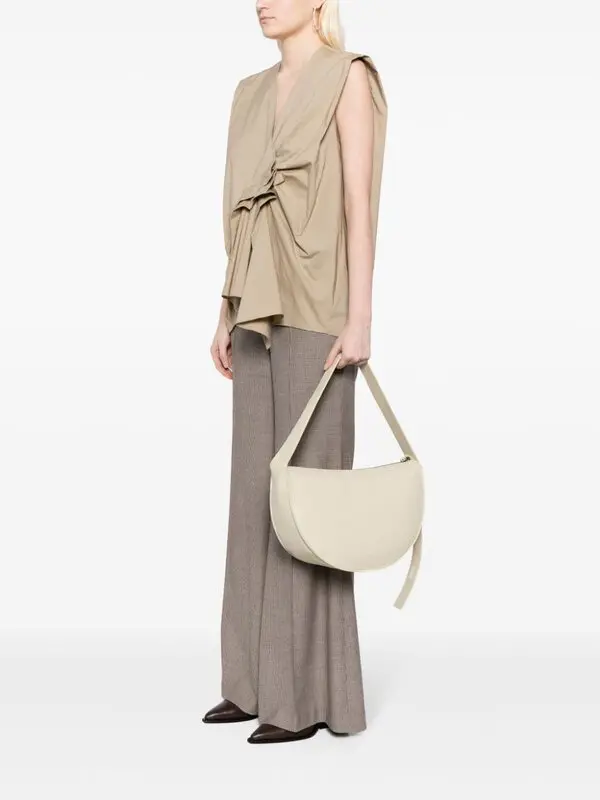 YU MEI Antonia Leather Shoulder Bag - Neutrals