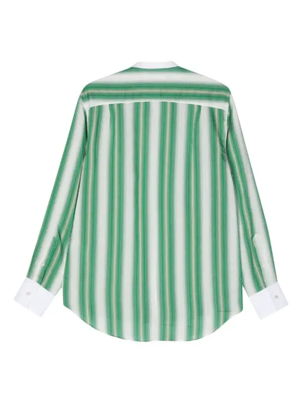 WALES BONNER Cadence Striped Shirt - Green