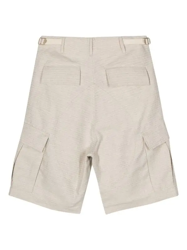 Drole De Monsieur Fine-checked Cargo Shorts