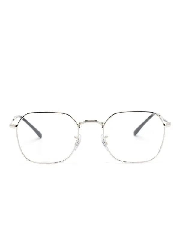 Ray-ban Geometric Frame Glasses - Silver