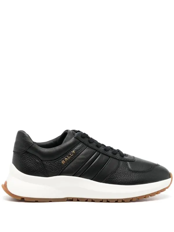 Bally Logo Panelled Sneakers - Black