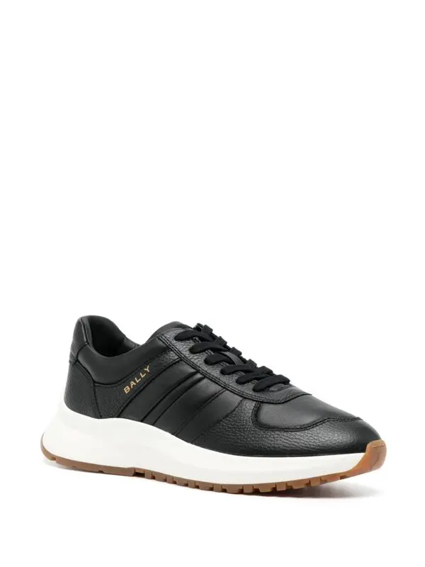 Bally Logo Panelled Sneakers - Black
