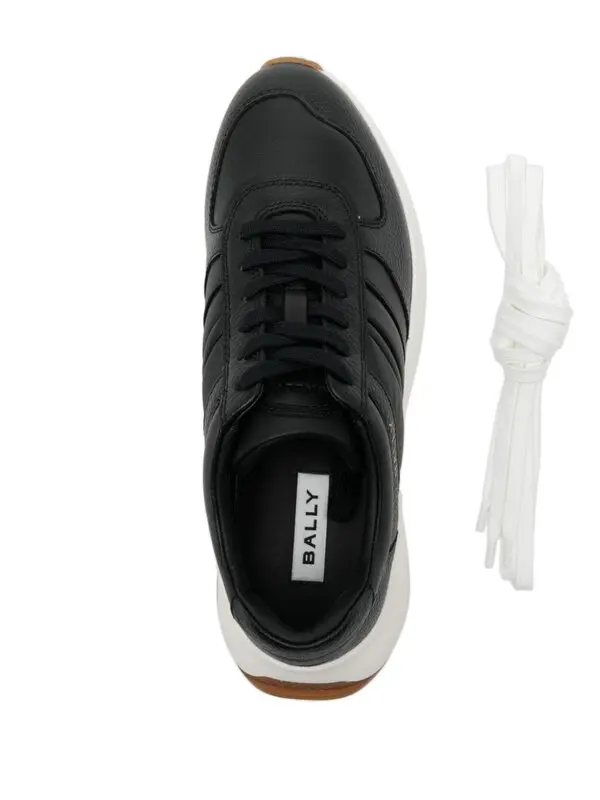 Bally Logo Panelled Sneakers - Black