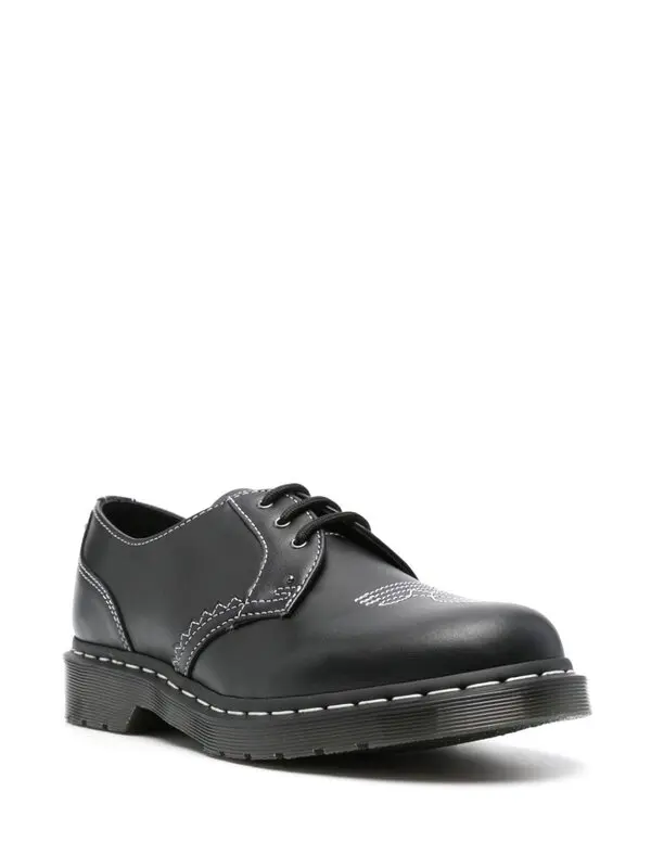 Dr. Martens Contrast-stitching Leather Derby Shoes