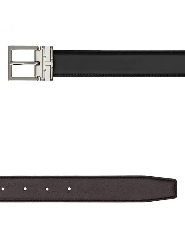 TOD'S Logo-buckle Leather Belt
