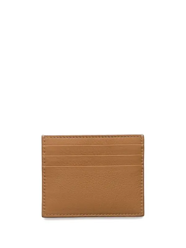 Prada Logo-stamp Leather Cardholder - Brown