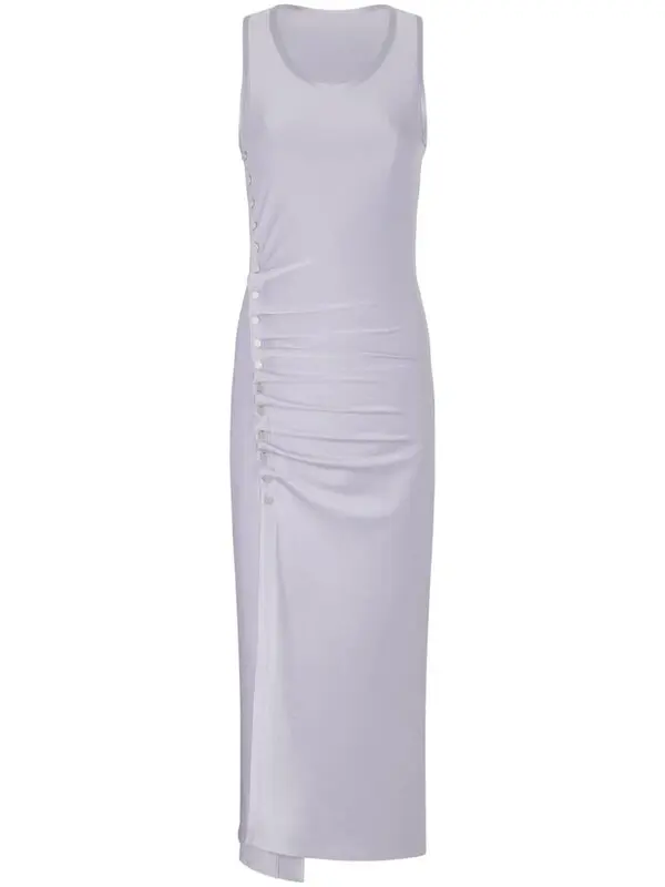 Rabanne Stud-detailed Midi Dress - Blue