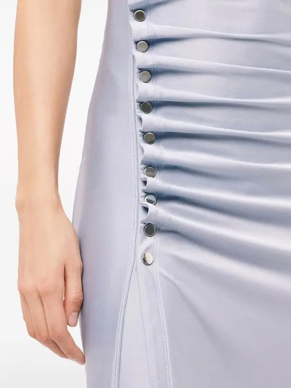Rabanne Stud-detailed Midi Dress - Blue