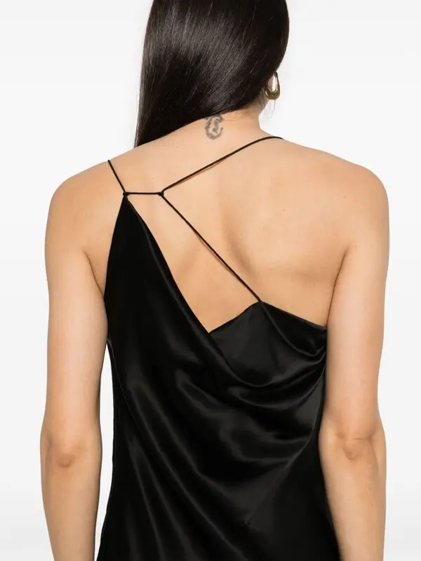 satin long sleeves dress Zahra Satin Long Sleeve Maxi Slip Dress main image 0