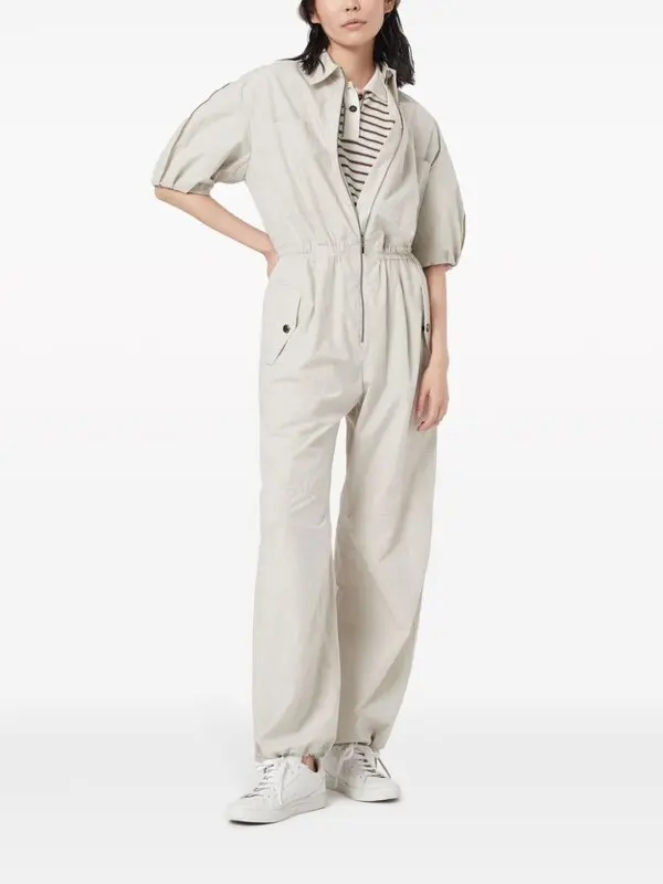 Brunello Cucinelli Wide-leg Cotton Jumpsuit