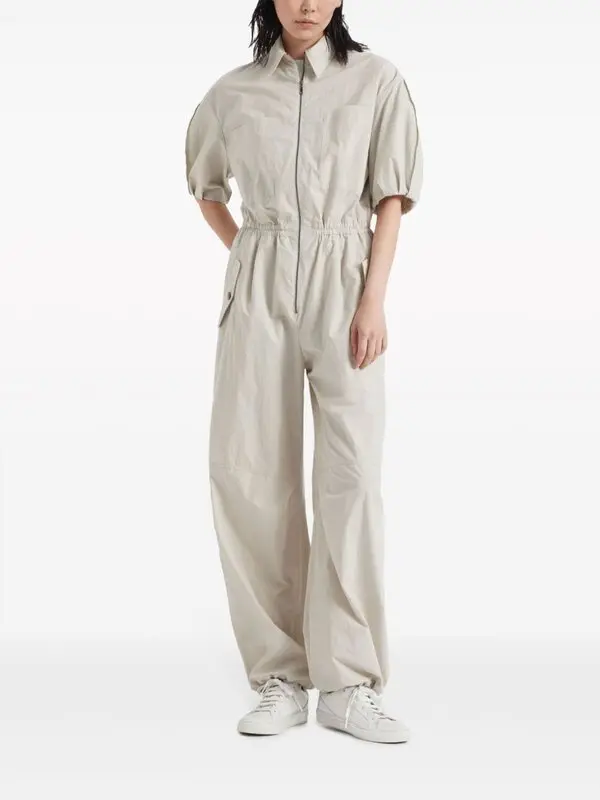 Brunello Cucinelli Wide-leg Cotton Jumpsuit