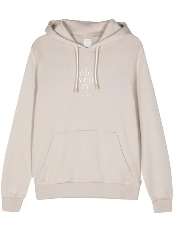 Eleventy Logo-print Hoodie