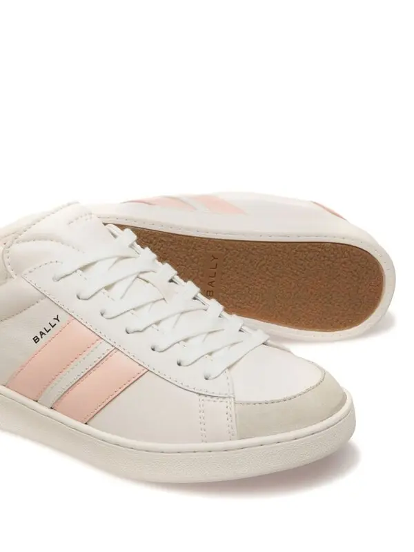 Bally Tyger Leather Sneakers - White