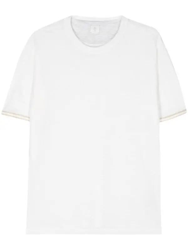 Eleventy Contrast-trim T-shirt