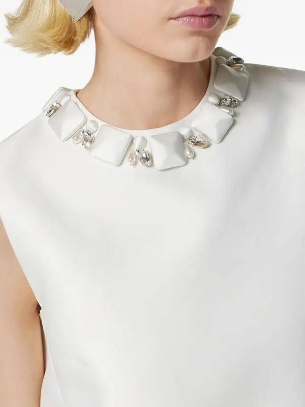 Versace Bead-embellished Mini Dress