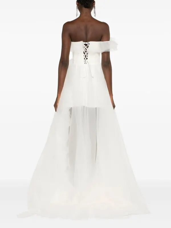 ANA RADU Asymmetric Ruffled Gown