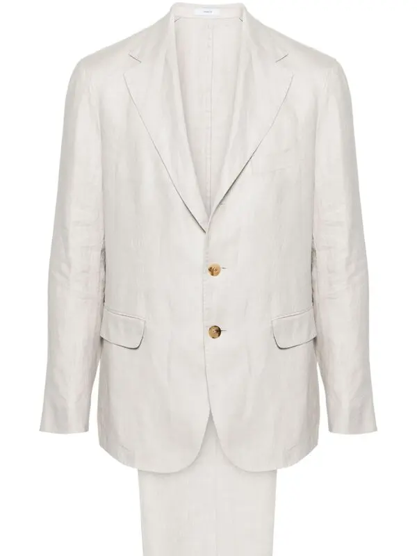 Boglioli Single-breasted Linen Suit